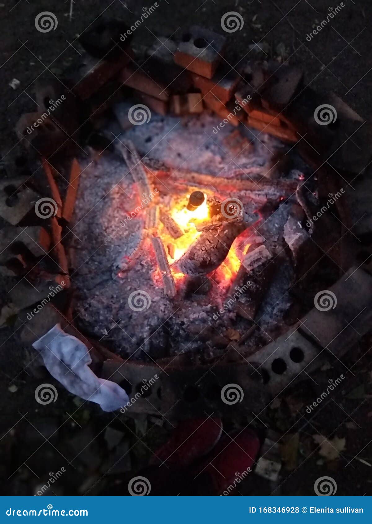 Fire and ash stock photo. Image of embers, smores, fire - 168346928