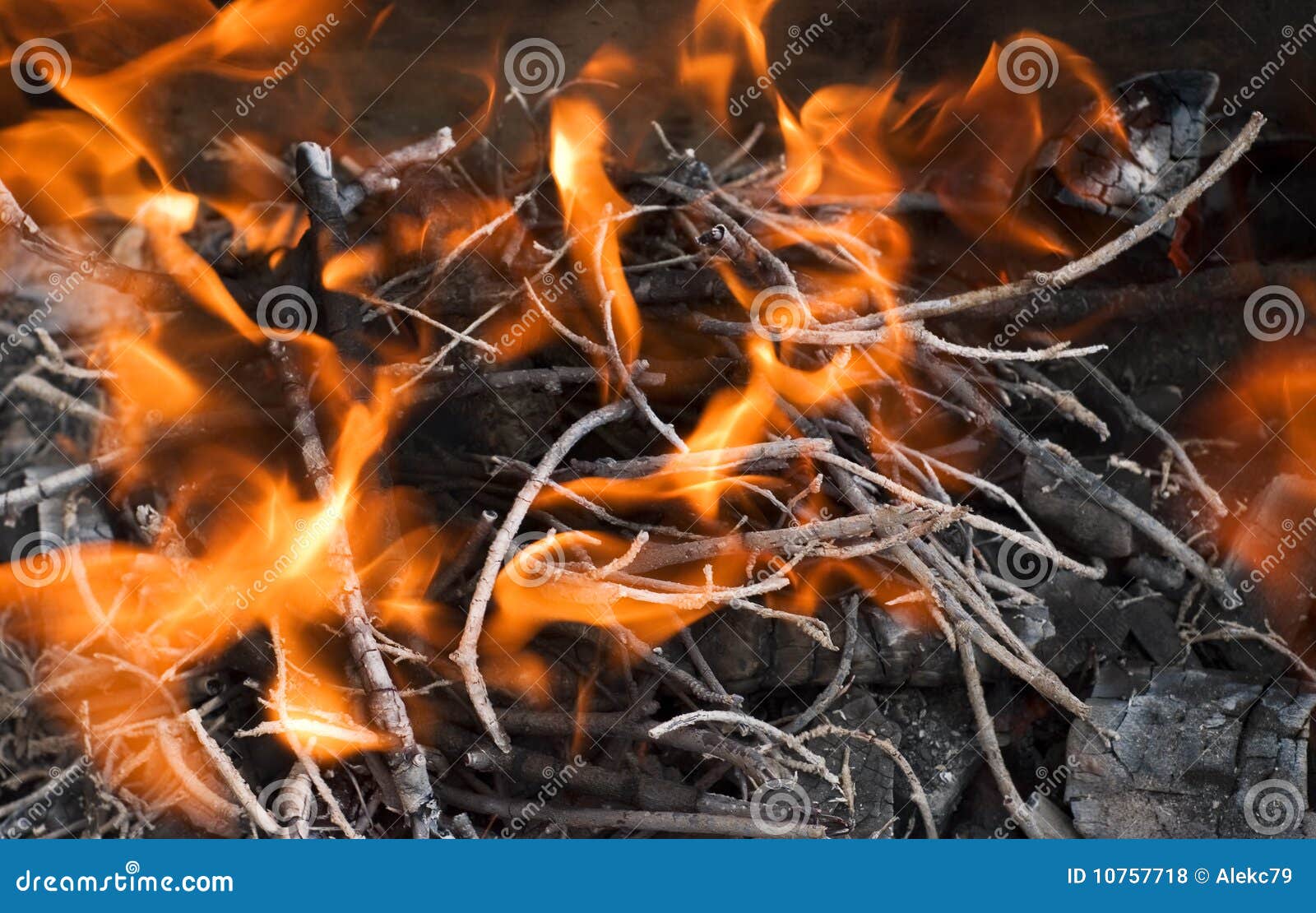 Fire and ashes stock photo. Image of flaming, cinder - 10757718
