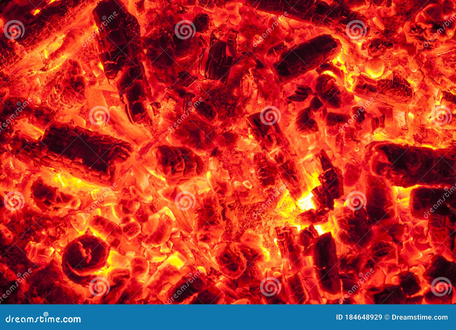 Glow of fire and ashes stock image. Image of ambers - 184648929