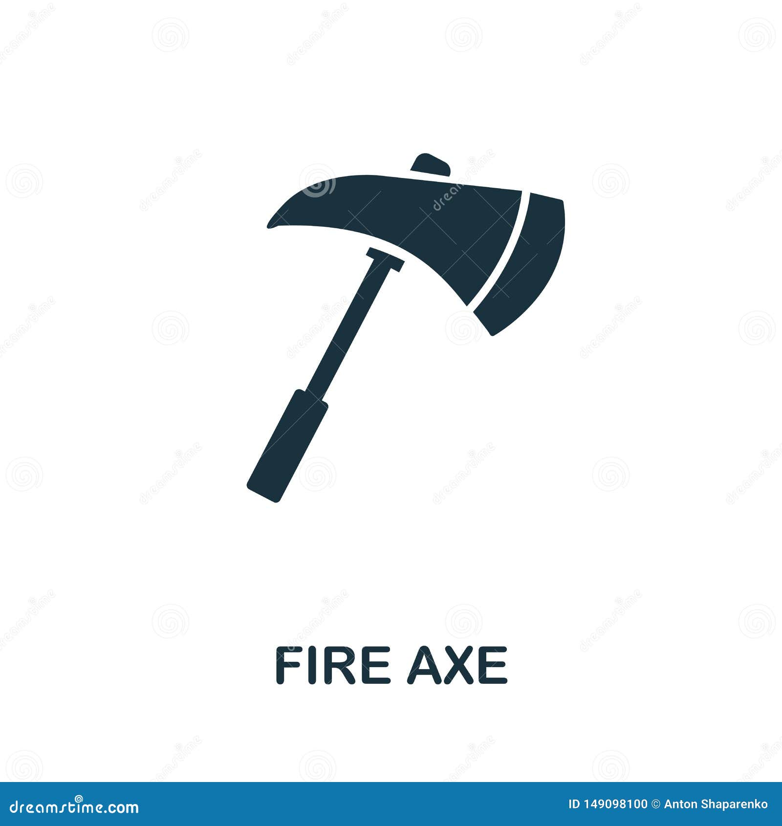 Fire Axe Icon. Creative Element Design from Fire Safety Icons ...