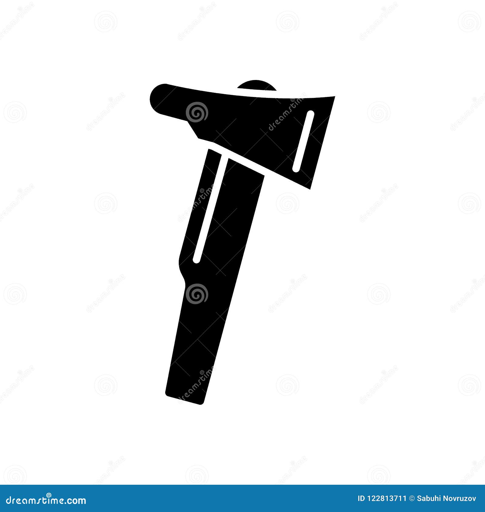 Fire Axe Solid Icon. Vector Illustration Isolated on White. Glyph Style ...