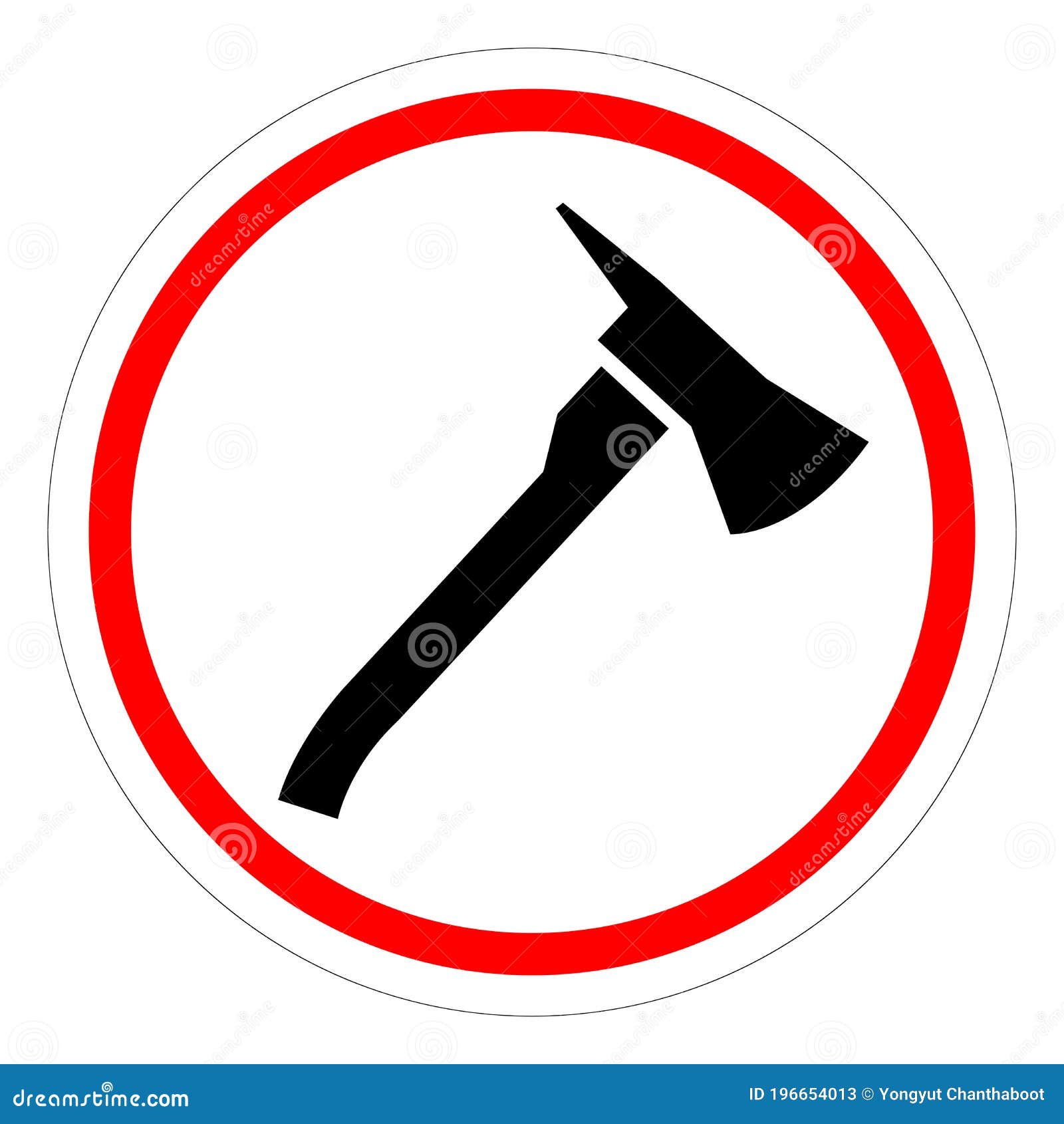 Fire AXE Symbol Sign, Vector Illustration, Isolate on White Background ...