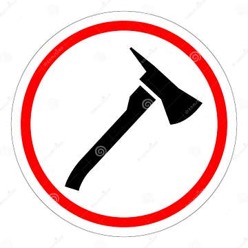 Fire AXE Symbol Sign, Vector Illustration, Isolate on White Background ...