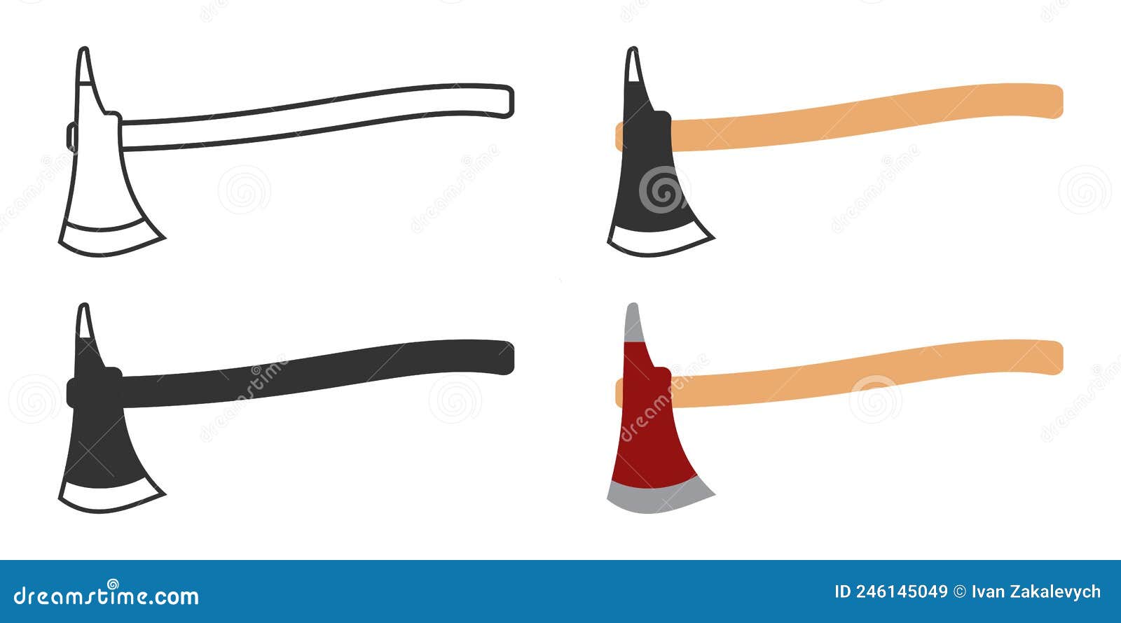 Fire Axes Icon. Hatchet Symbol. Sign Fireman's Tool Vector ...
