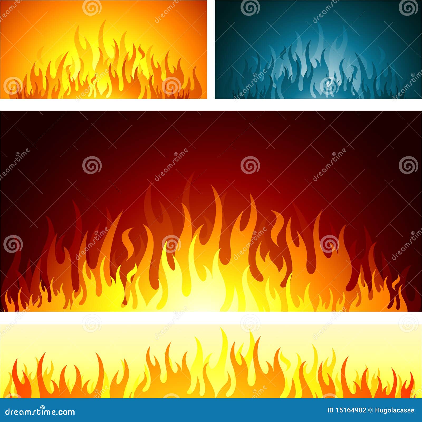 Fire background stock vector. Illustration of cooking - 15164982