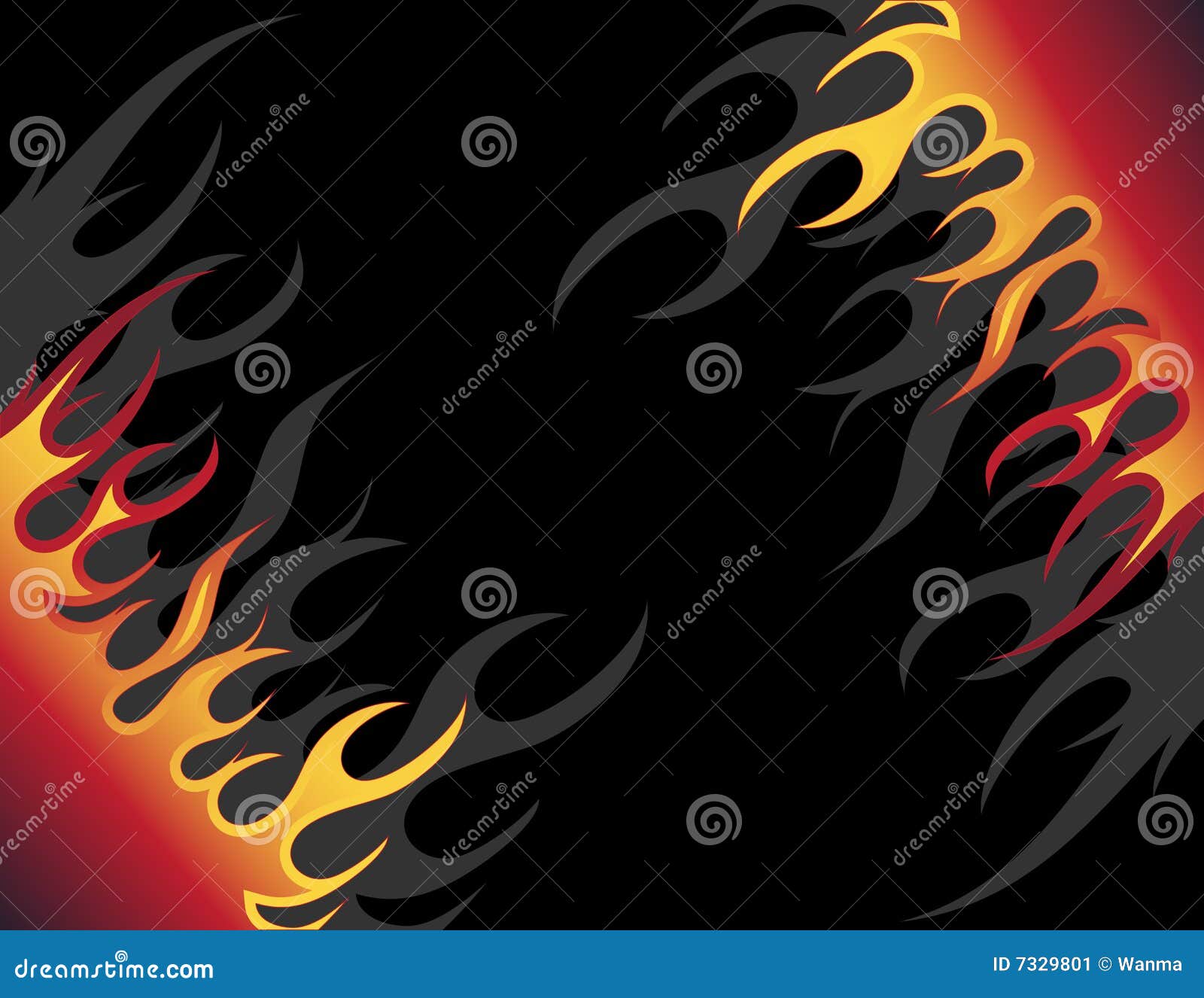 Fire Web Background Border Stock Photo | CartoonDealer.com #12532410