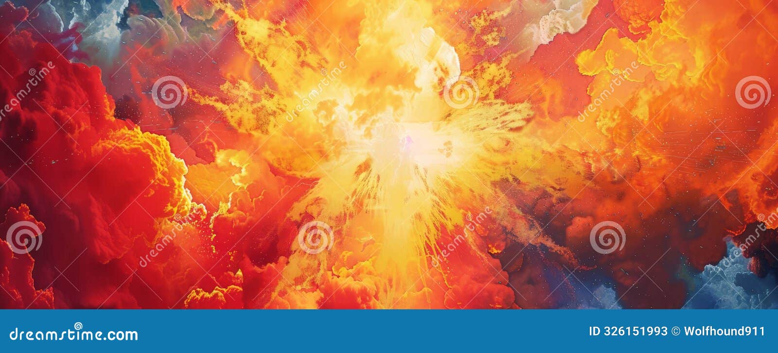 A Fire Background Featuring a Fiery Explosion, with Intense Flames and ...