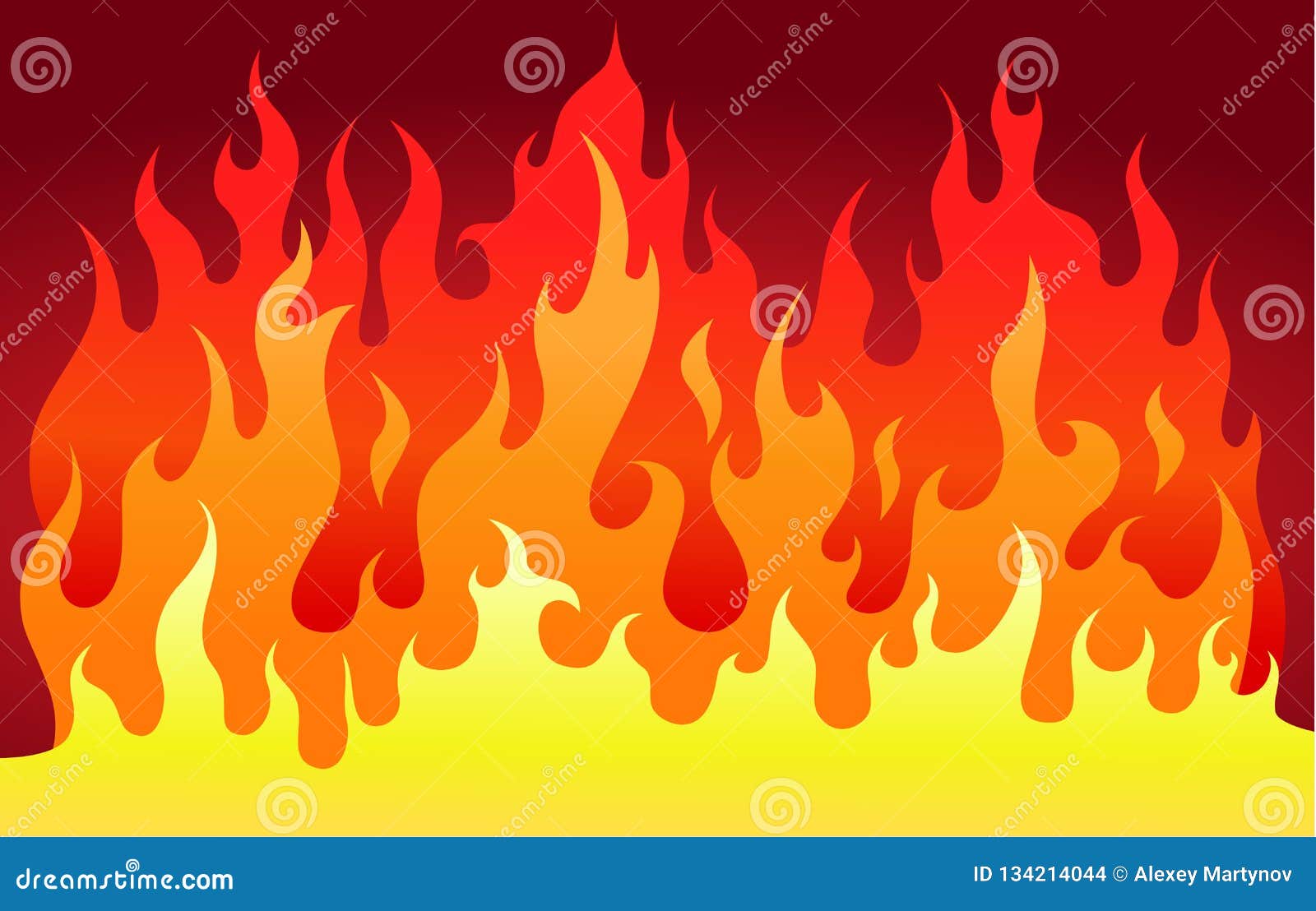 Fire background stock vector. Illustration of beautiful - 134214044