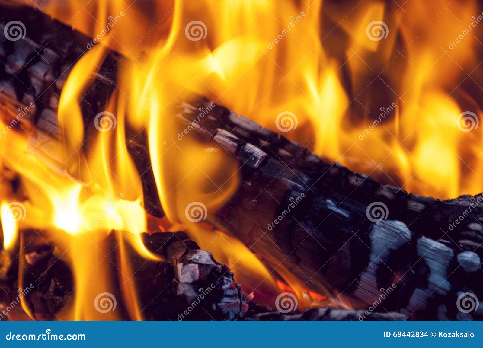 Fire Background with Place for Text Stock Photo - Image of space ...