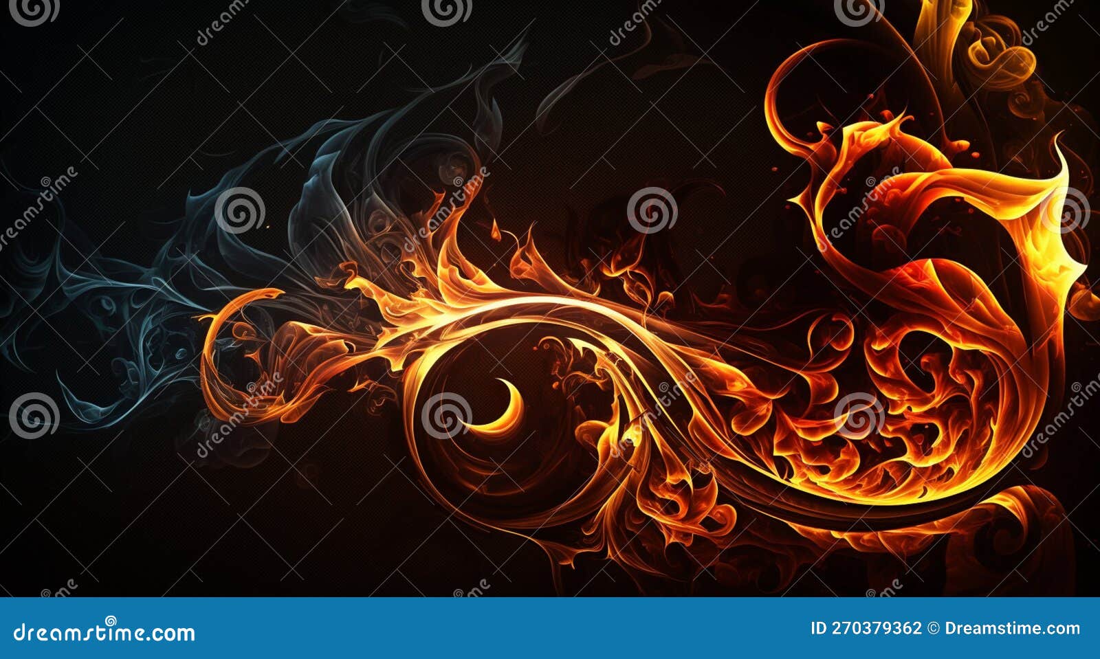 Fire Background Wallpaper Generative Ai Stock Illustration ...