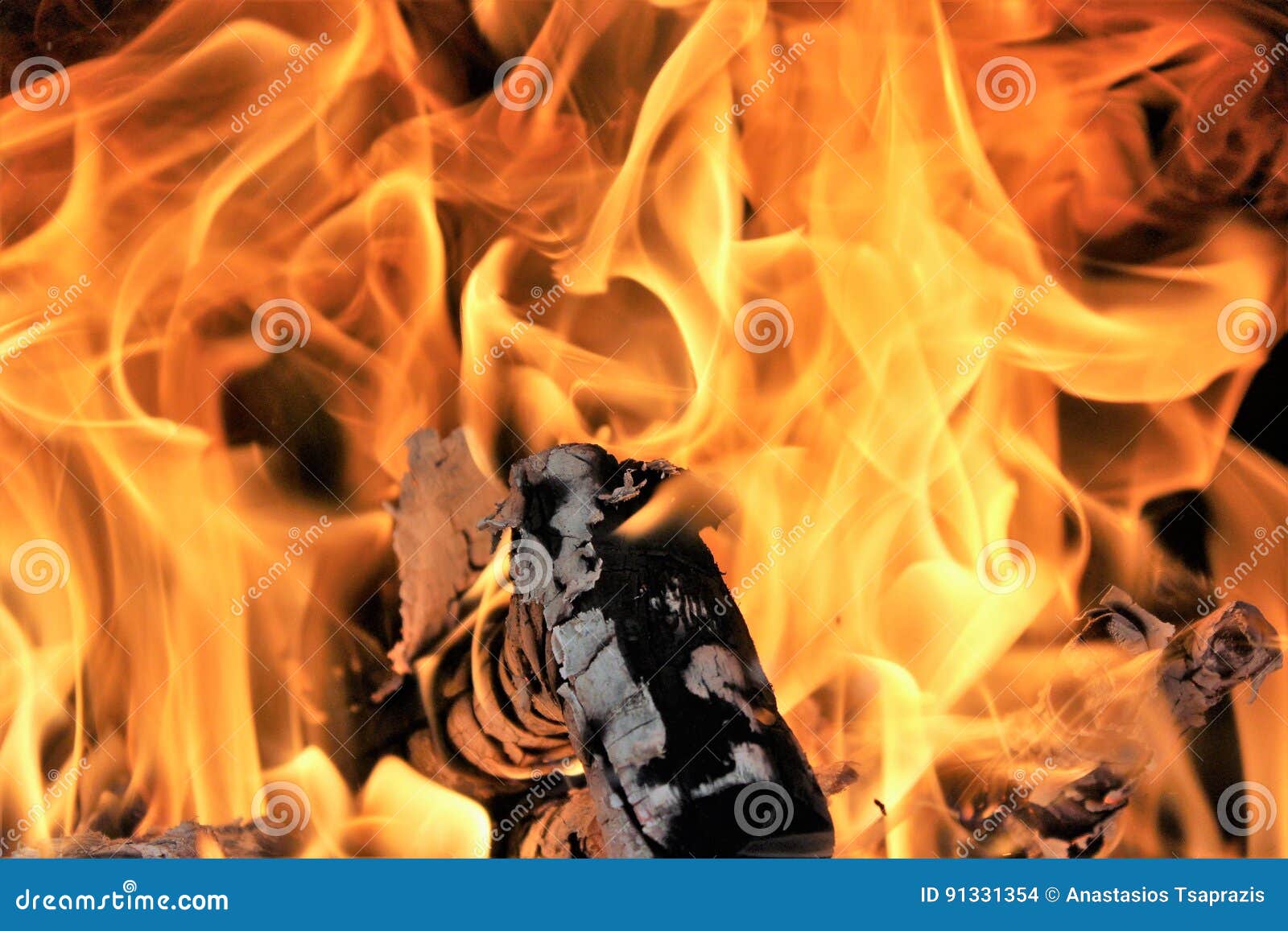 The fire stock photo. Image of orange, wood, outside - 91331354