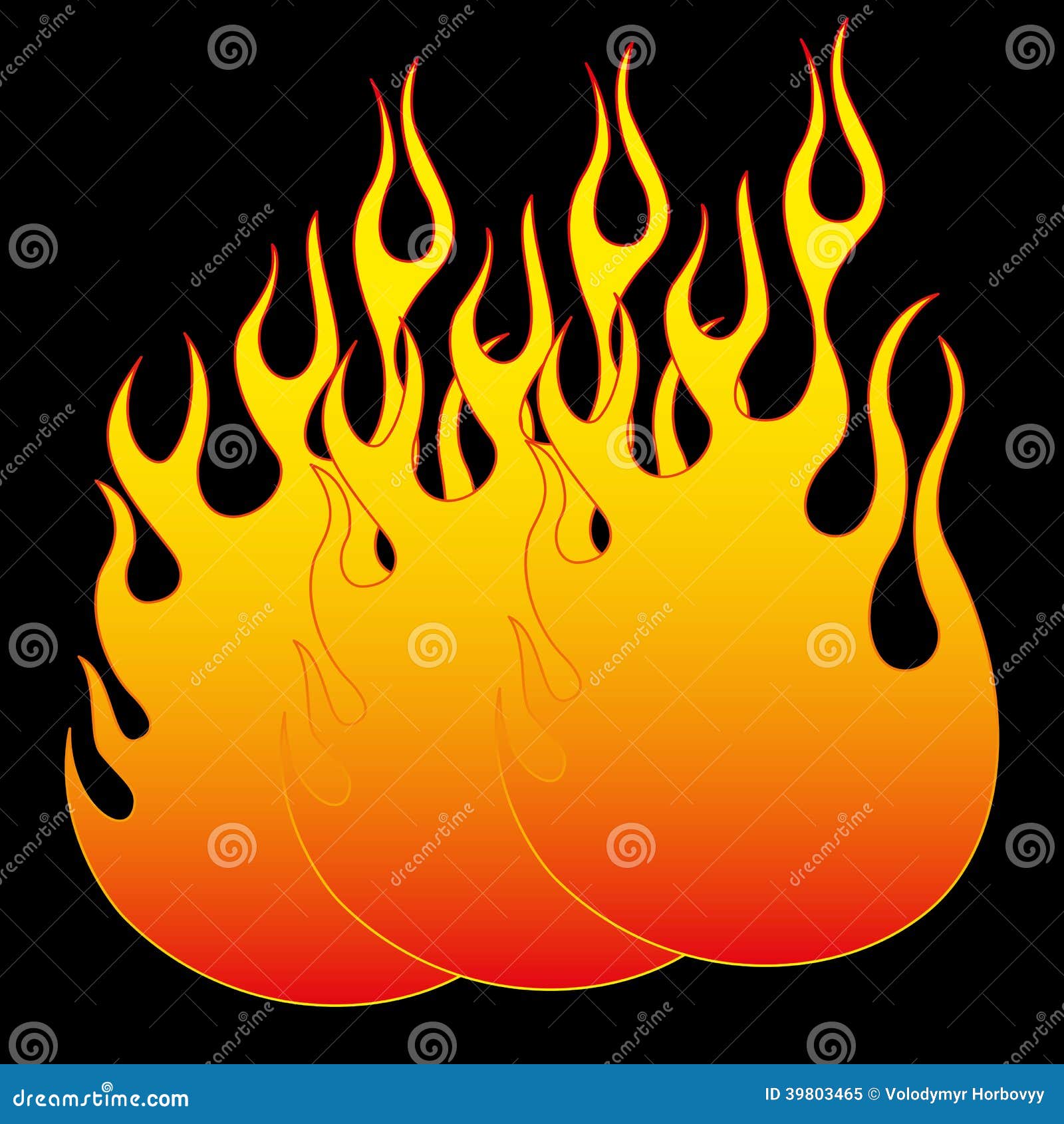 Fire ball stock vector. Illustration of decoration, abstract - 39803465