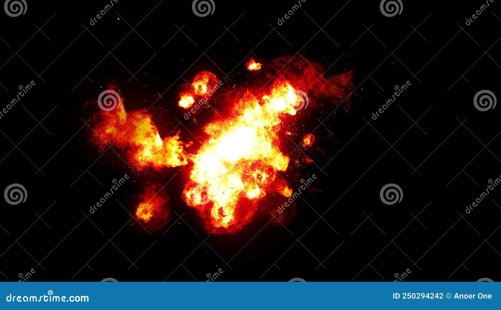 Fire Ball Blast Explosion Animation Stock Footage - Video of fireworks ...