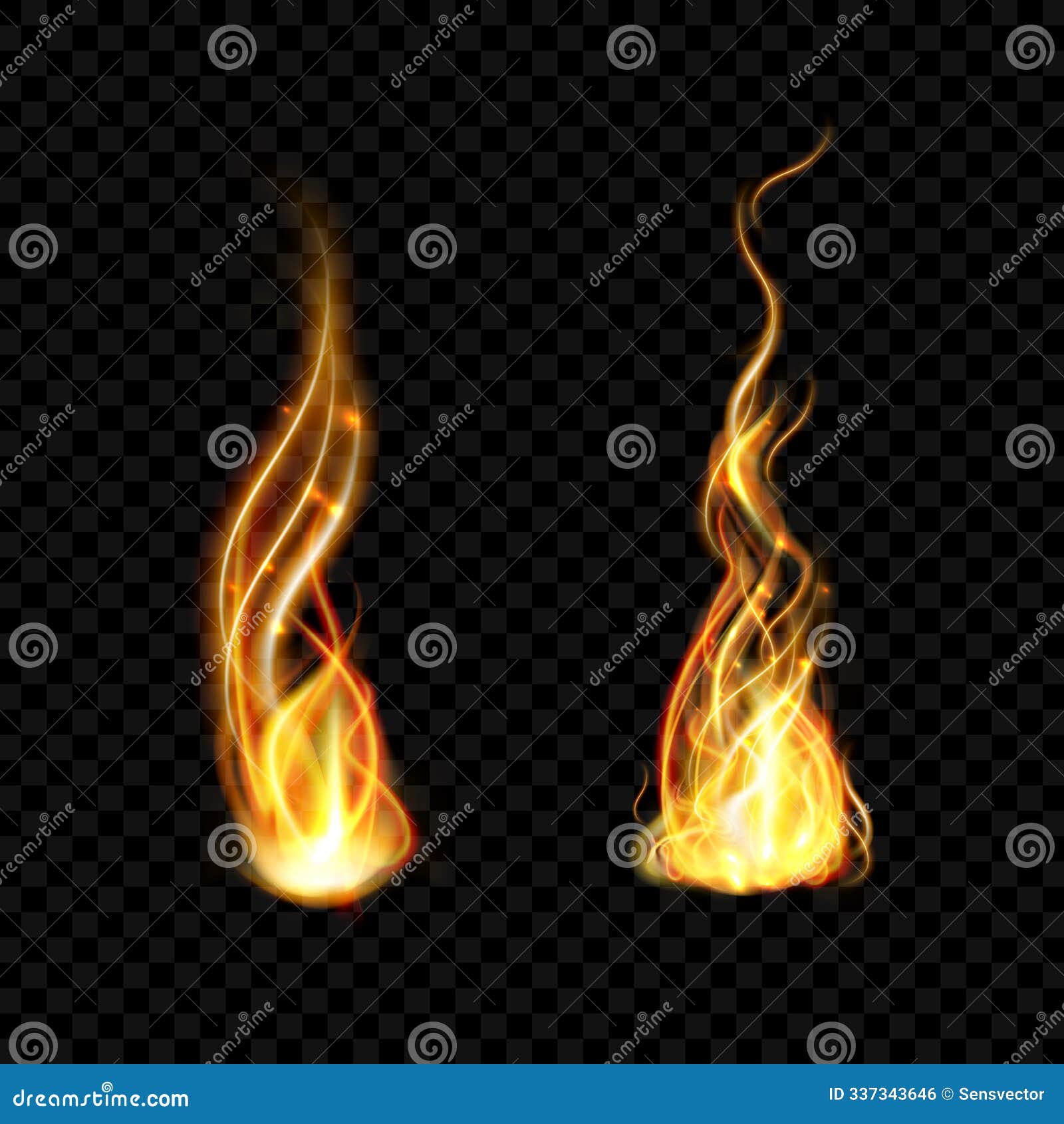 Fire Ball or Bonfire with Flames Stock Vector - Illustration of ...