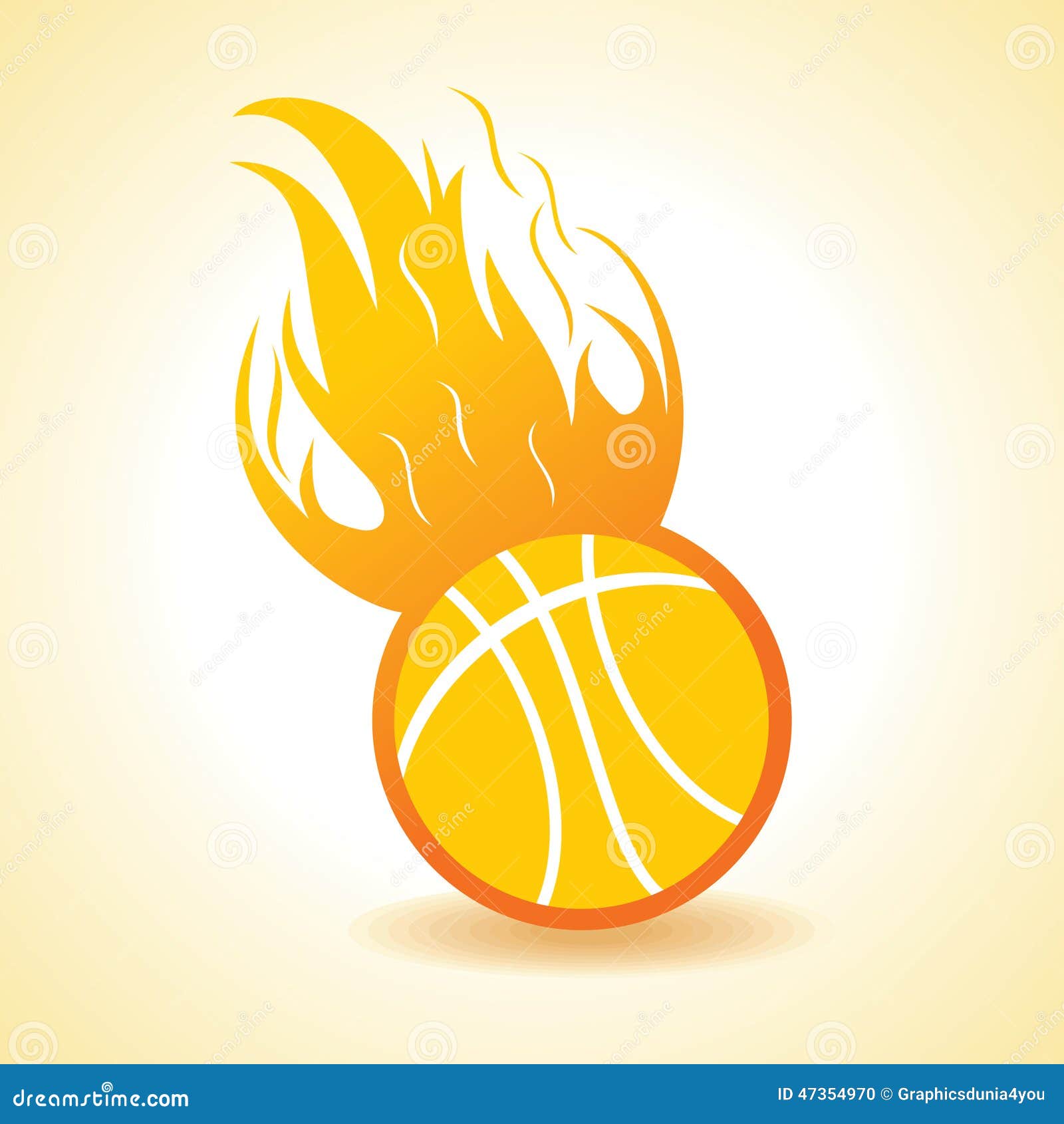 Fire ball concept stock vector. Illustration of burn - 47354970