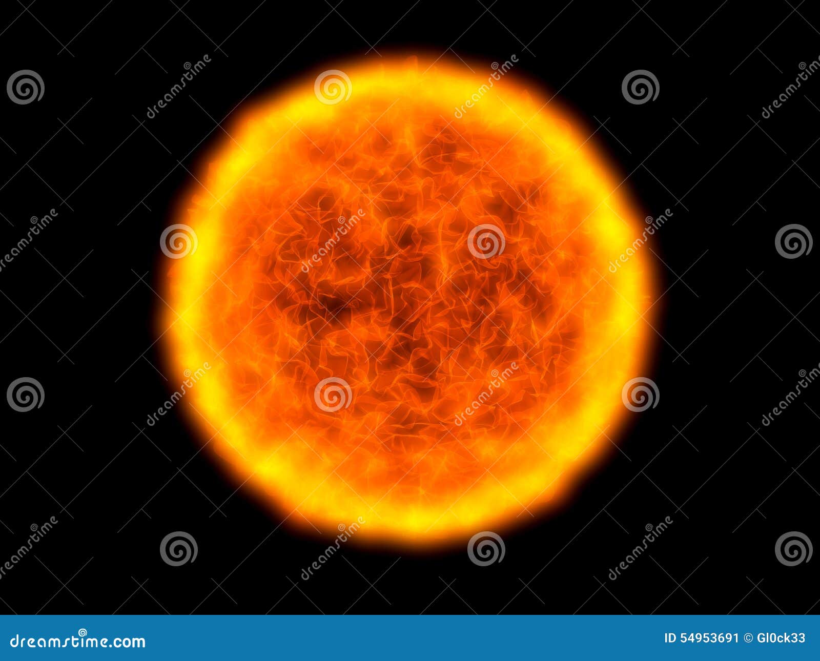 Fire Ball. Animated Flaming Fireball, Hot Flying Flame And Warm ...