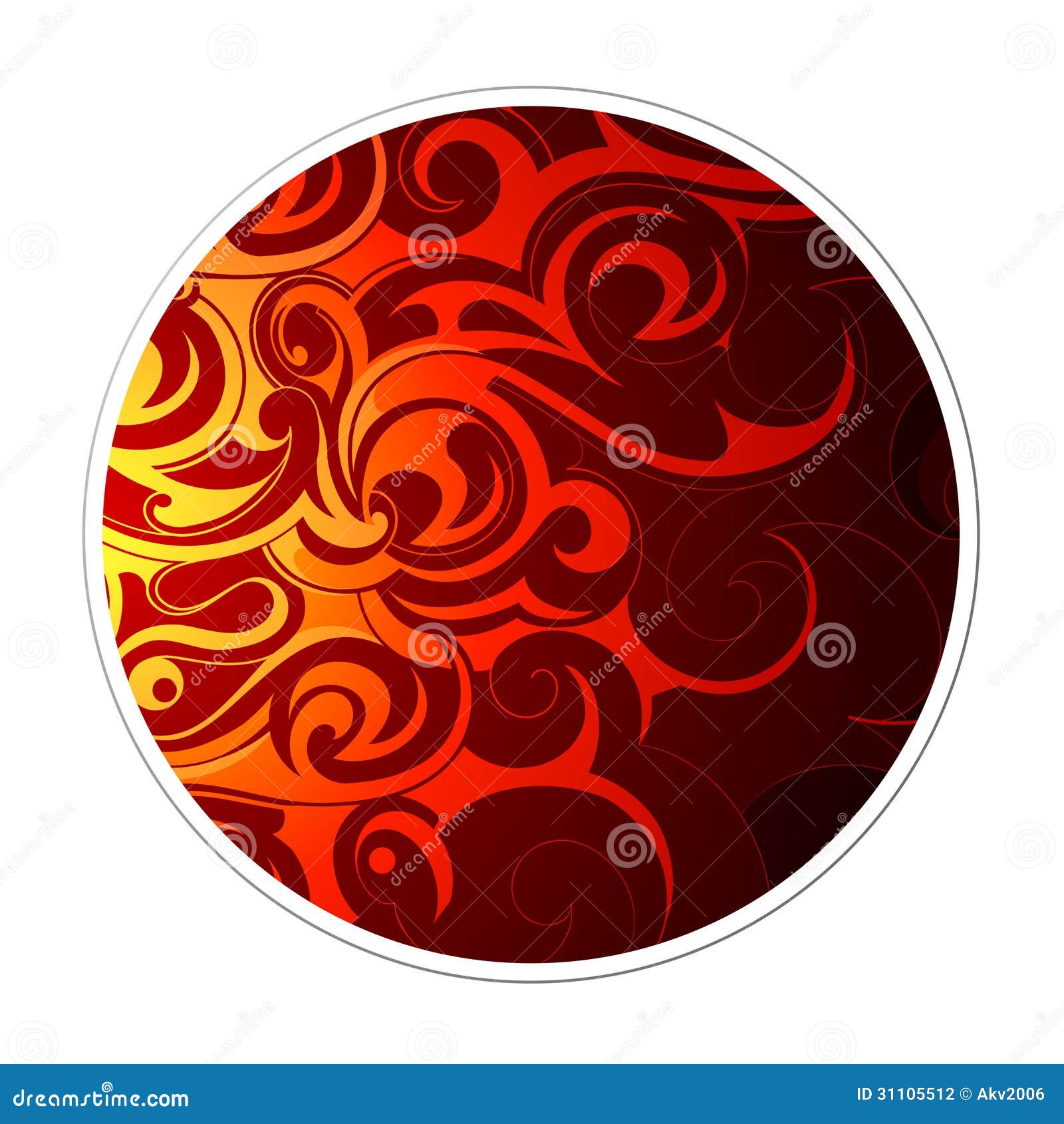 Fire ball stock vector. Illustration of style, wave, concept - 31105512