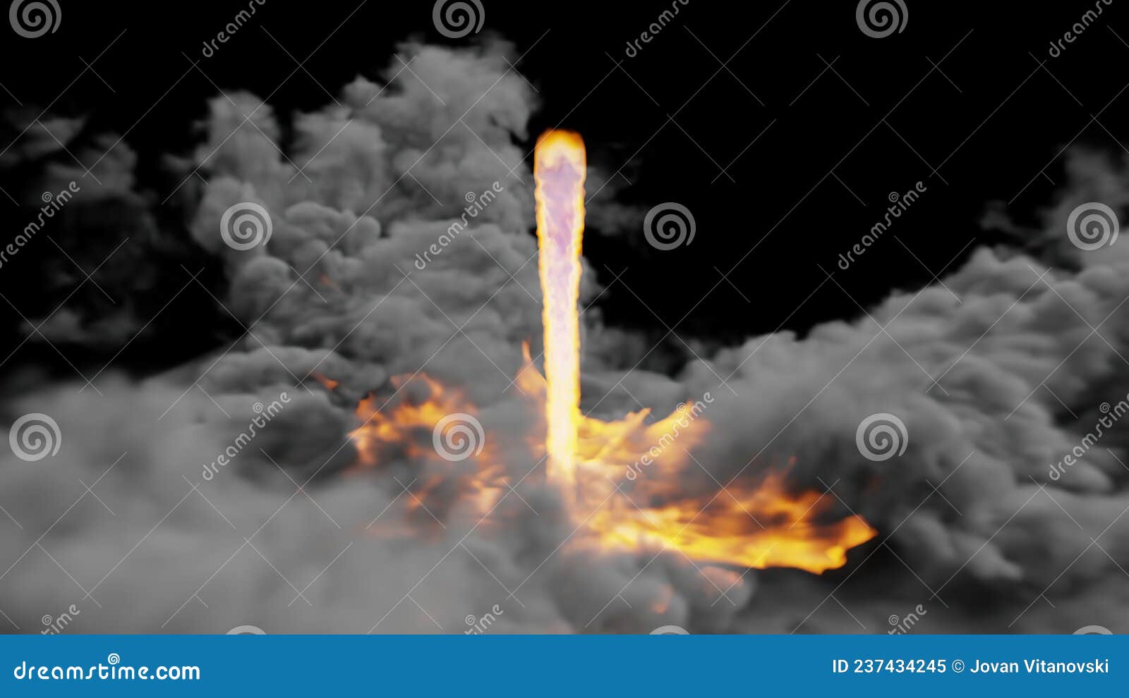 Fire Ball Explosion stock illustration. Illustration of space - 237434245