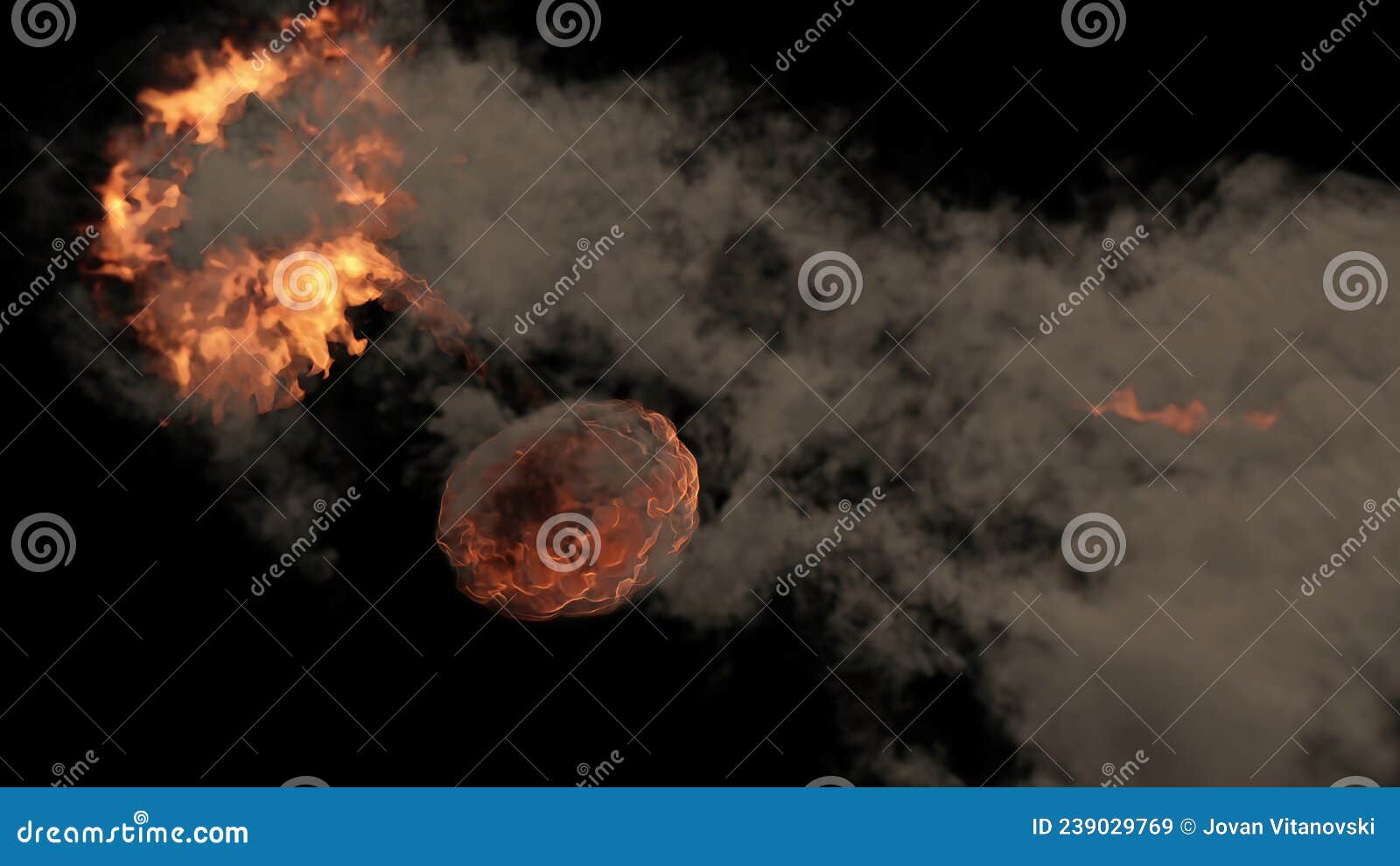 Fire Ball Explosion stock illustration. Illustration of refresh - 239029769