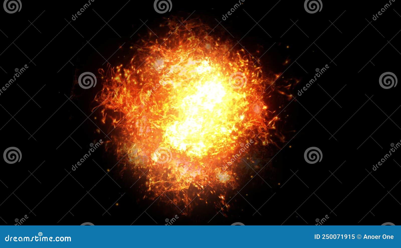 Fire Ball Explosion Flame Loop Animation Stock Video - Video of flame ...
