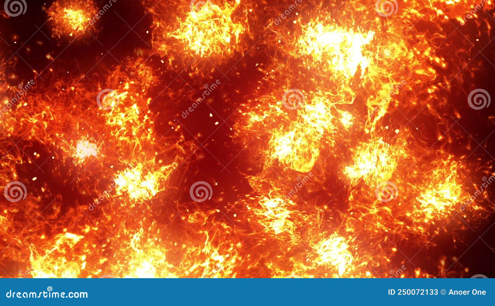 Fire Ball Explosion Flame Loop Animation Stock Video - Video of bonfire ...