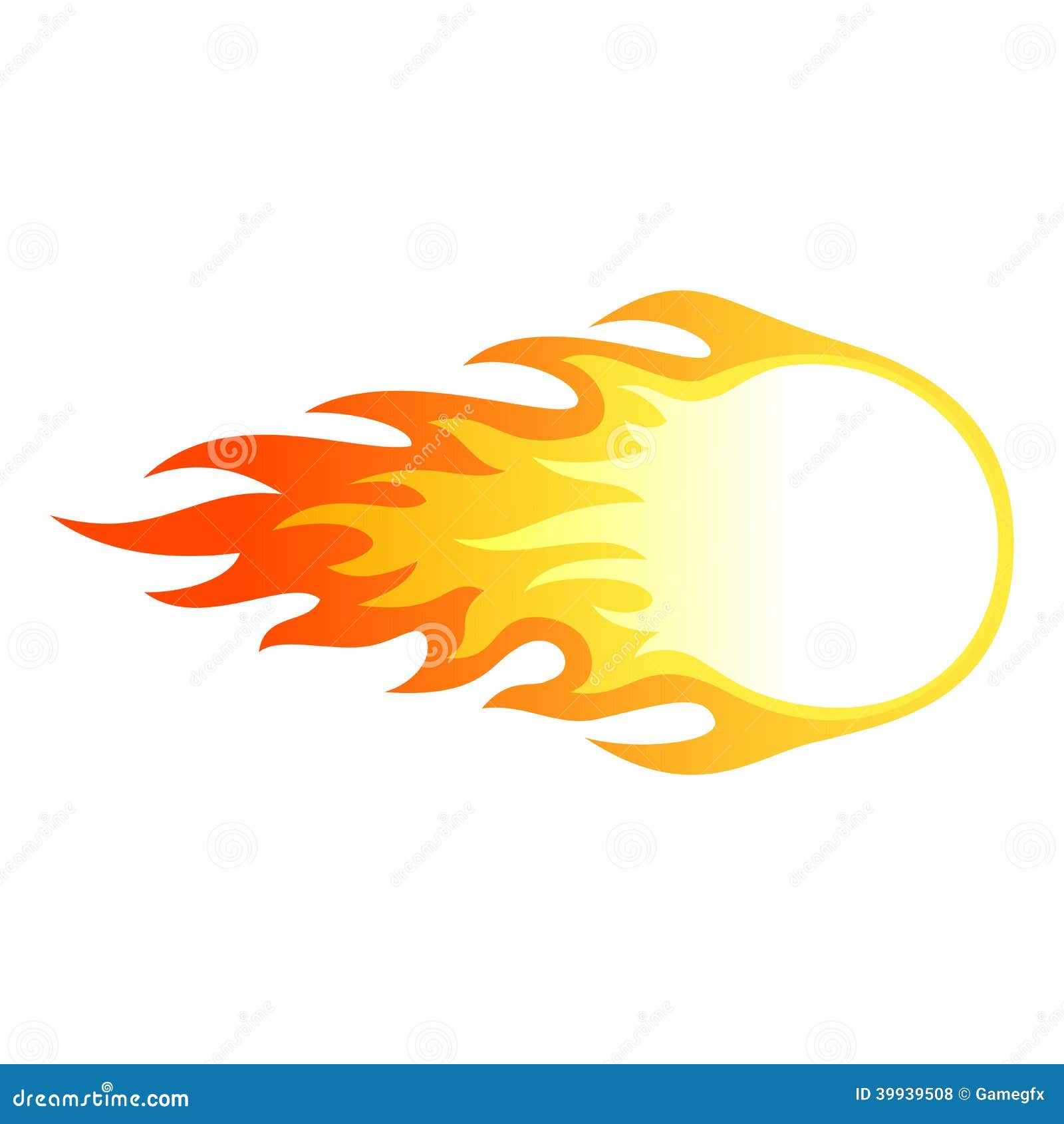 Fire ball stock vector. Image of heat, bright, fire, ball - 39939508