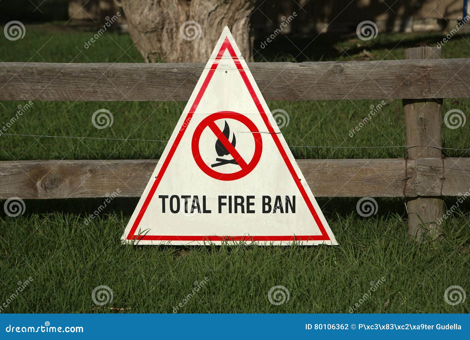 Fire Ban Sign stock photo. Image of peril, regulate, dangerous - 80106362