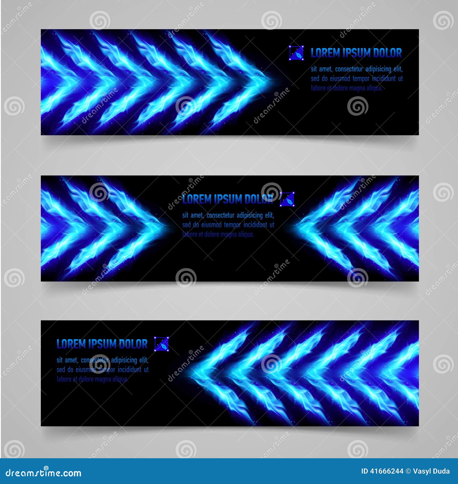 Fire banners stock vector. Illustration of copy, burn - 41666244