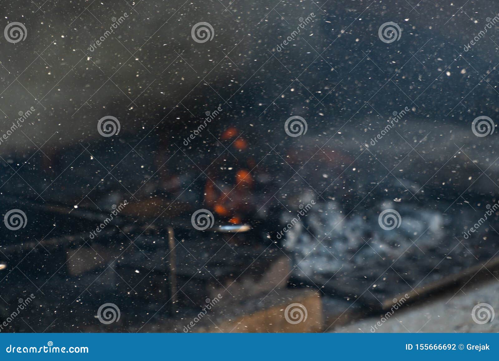 Fire in a Barbaque, Setting Fire on Coal Barbacue Stock Photo - Image ...