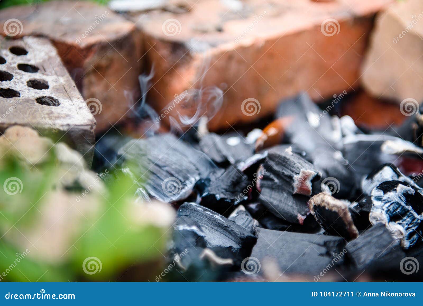 The Fire after the Barbecue Stock Image - Image of bright, blaze: 184172711