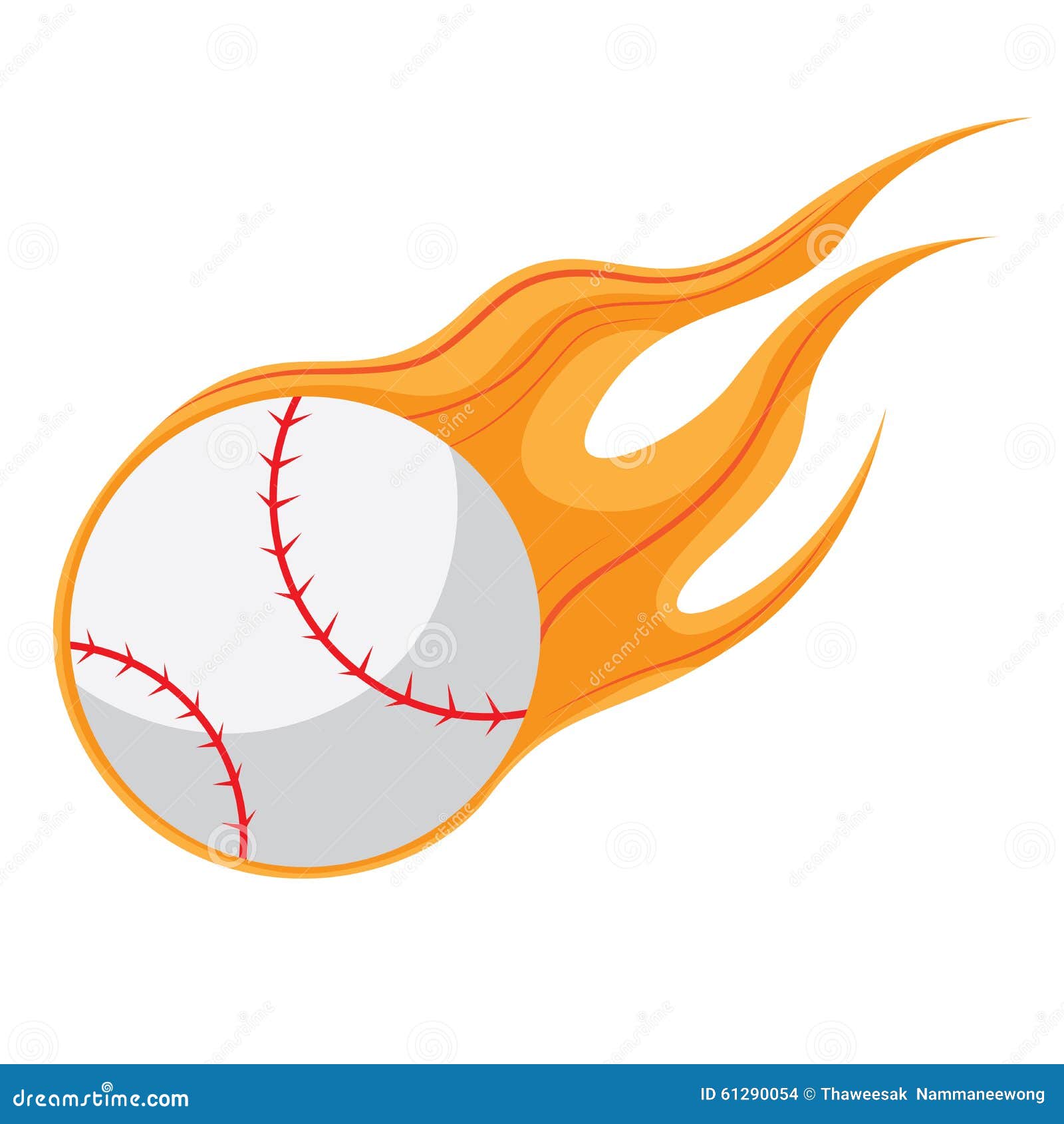 Fire Baseball Vector and Icon Stock Vector - Illustration of flying ...