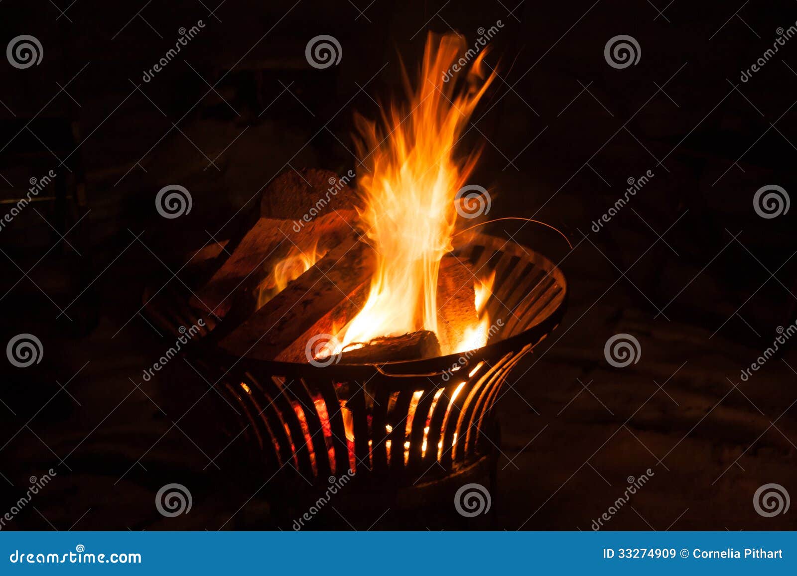 Fire basket stock image. Image of autumn, black, shot - 33274909