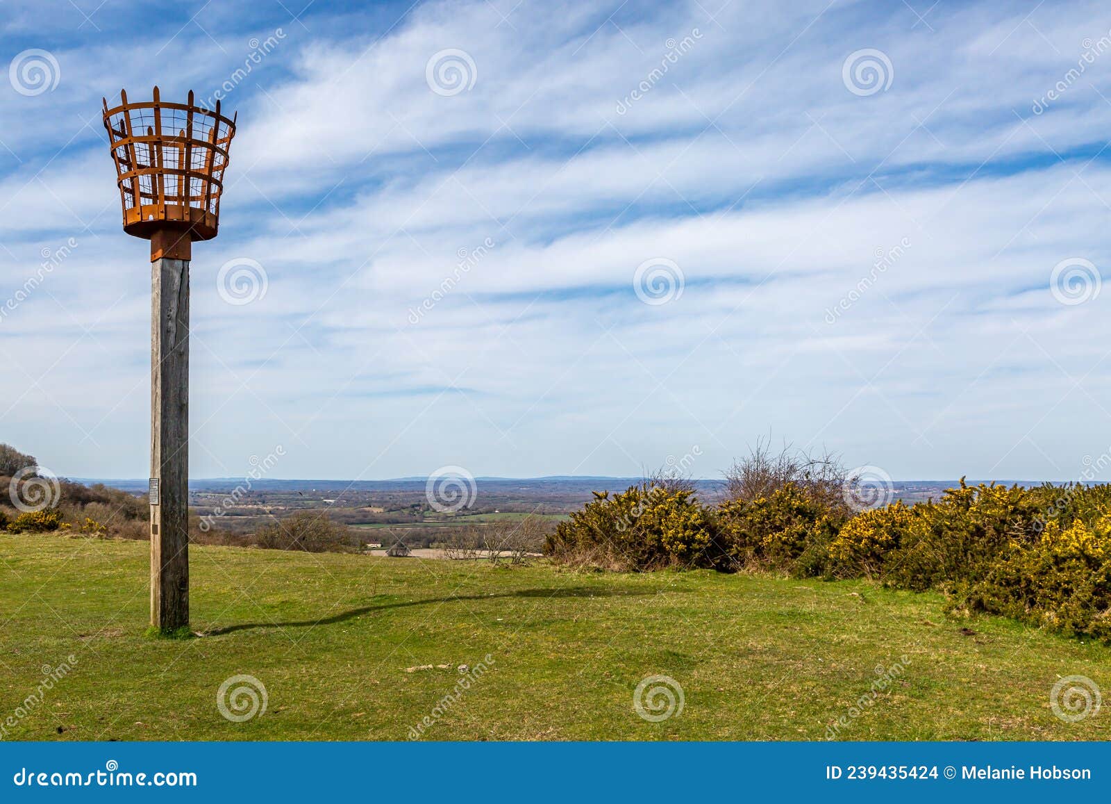 Fire Beacon In A Park Royalty-Free Stock Image | CartoonDealer.com ...