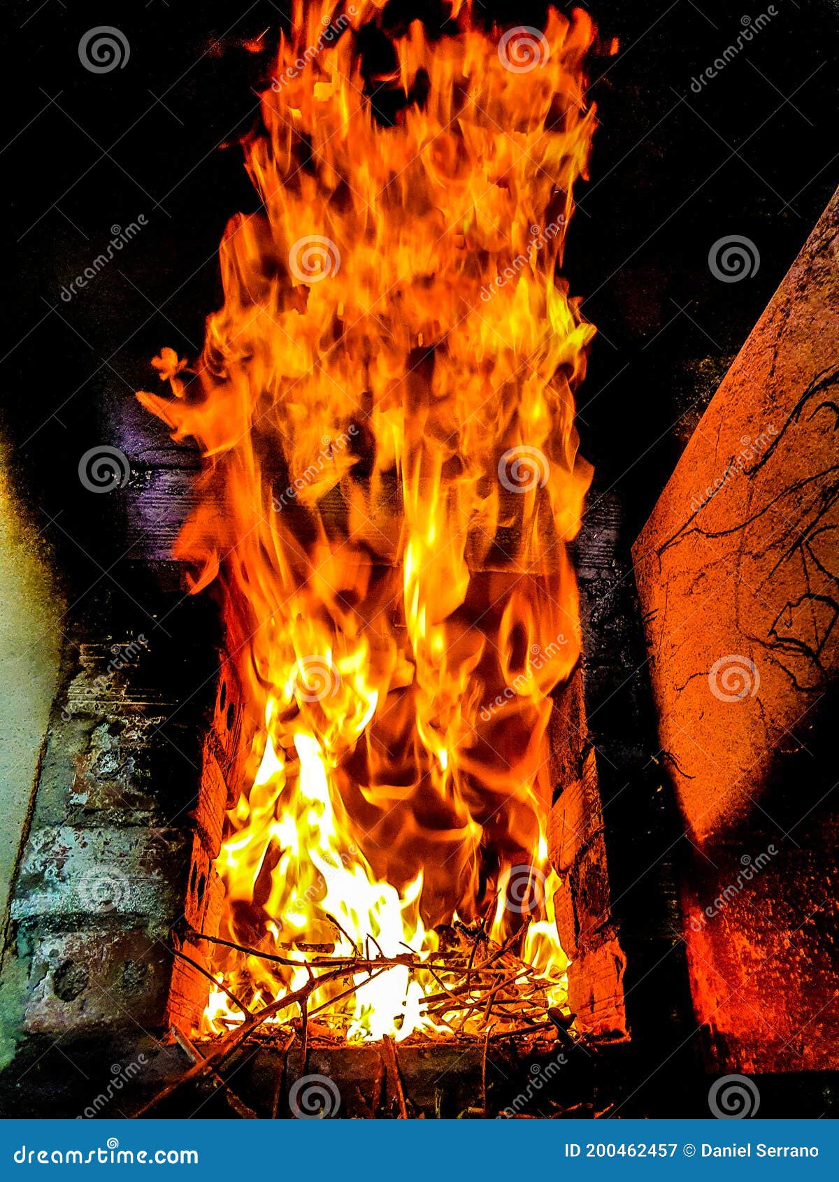 Fire is beautiful stock image. Image of wildfire, font - 200462457