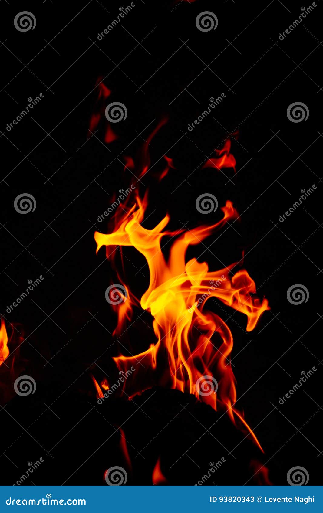 Fire stock image. Image of background, isolated, campfire - 93820343