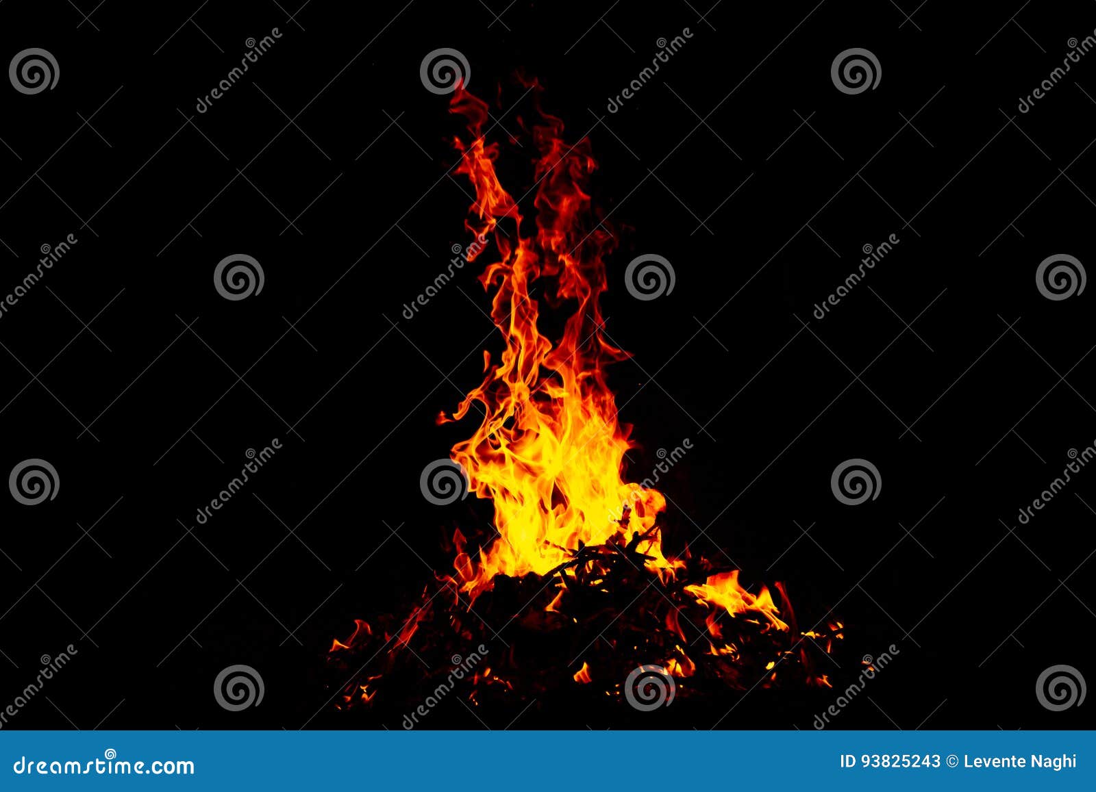Fire stock image. Image of flames, burning, bonfire, warm - 93825243
