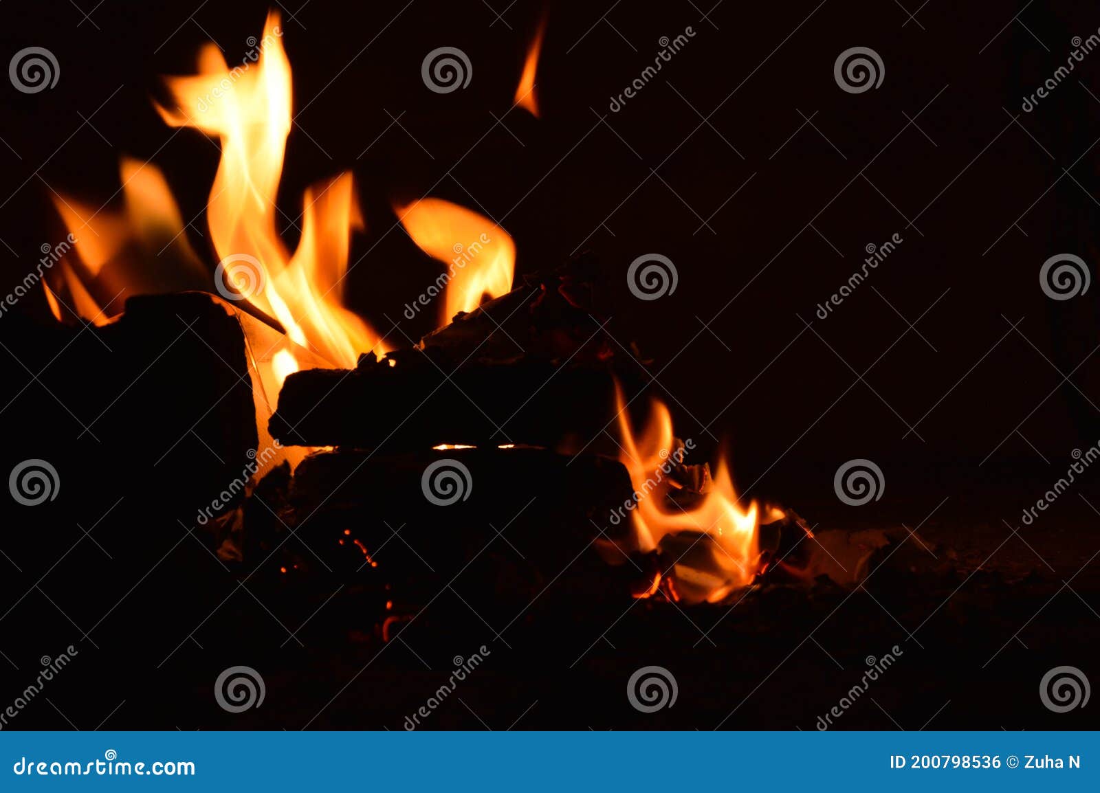 Fire Behind Bricks Photography Stock Photo - Image of event, flame ...