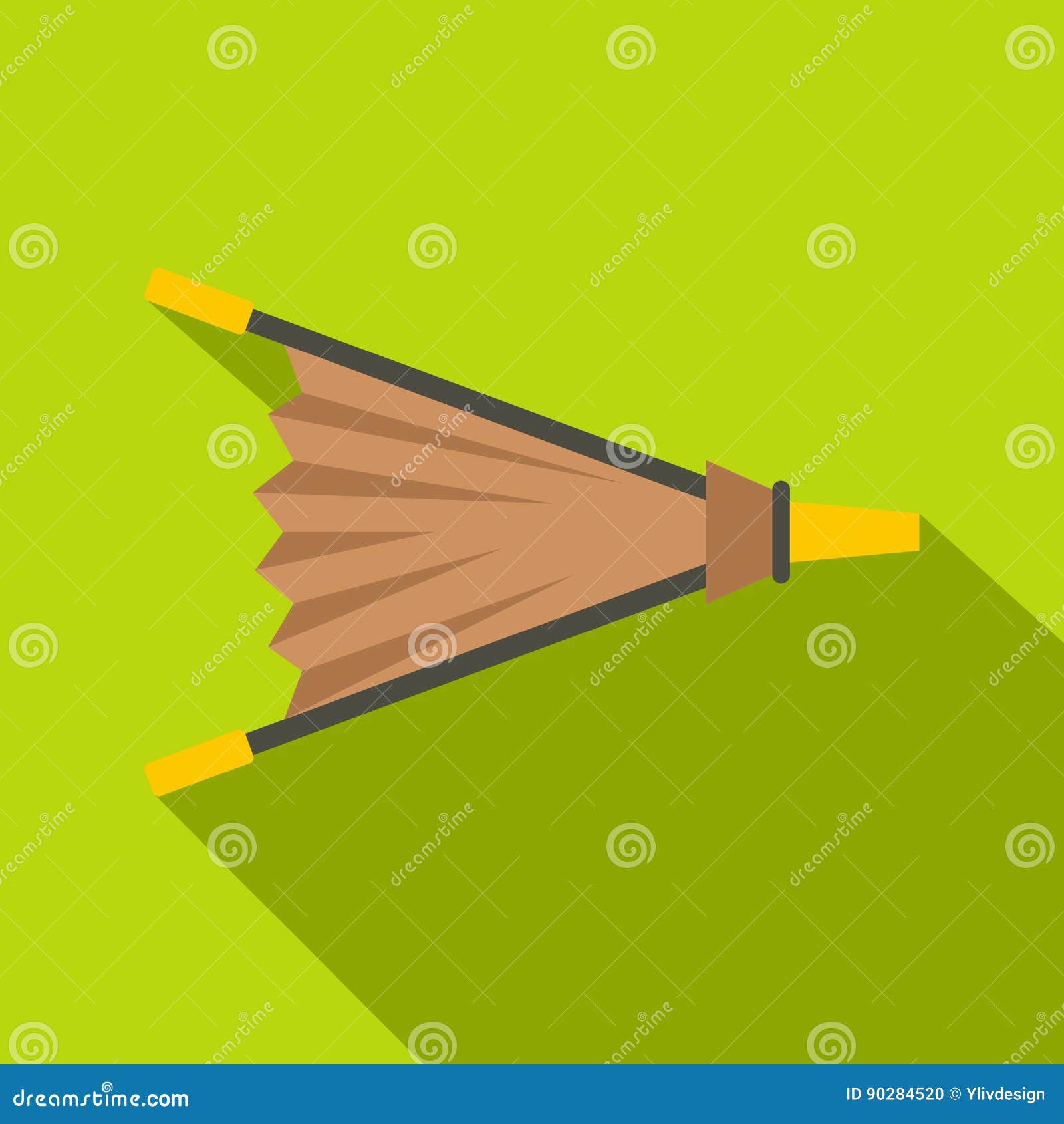 Fire Bellows Icon, Flat Style Stock Vector - Illustration of antique ...