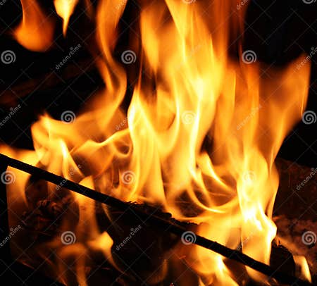 Fire big stock image. Image of flame, bonfire, fire, incandescent ...