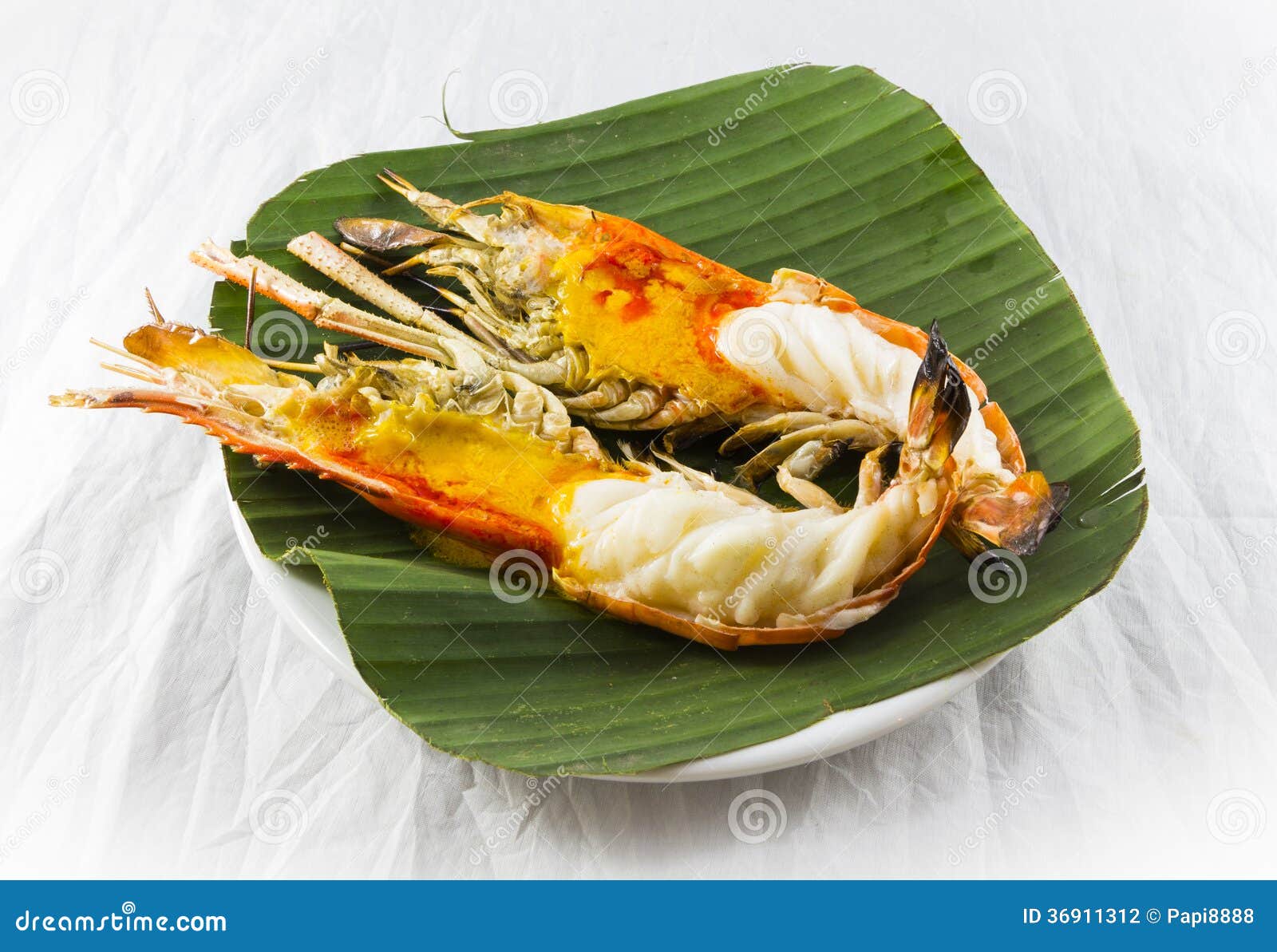 Fire big prawn stock photo. Image of dishware, fine, high - 36911312