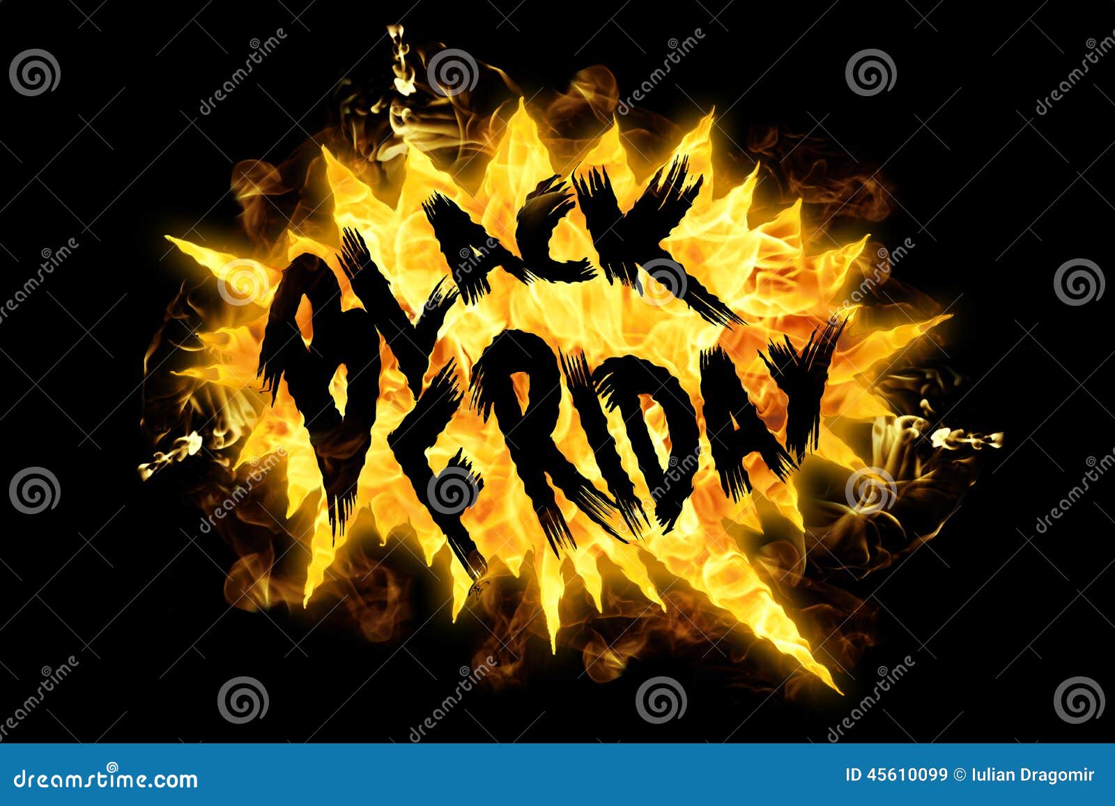 Fire Black Friday stock illustration. Illustration of offer - 45610099