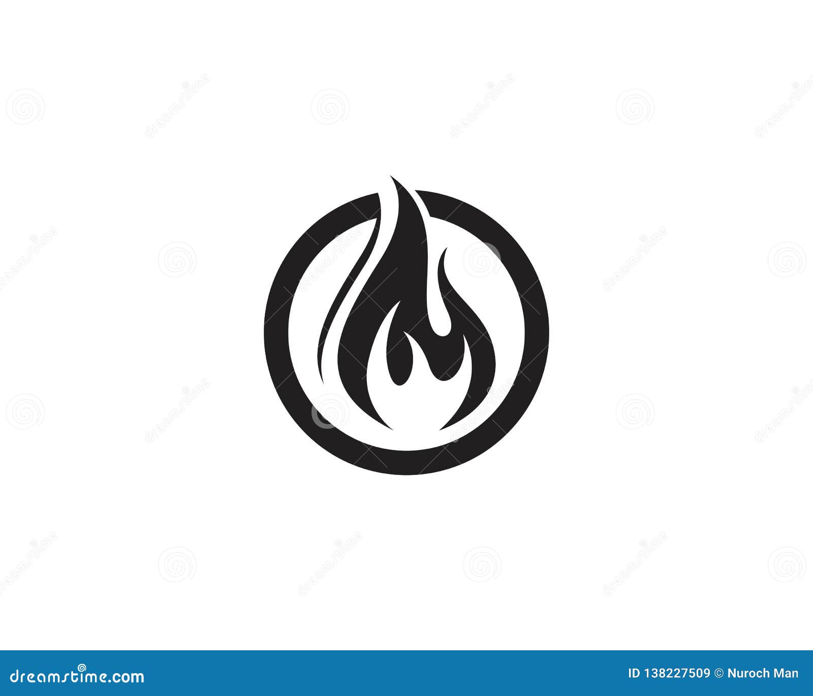Fire Black Logo Design Vector Stock Vector - Illustration of logo ...
