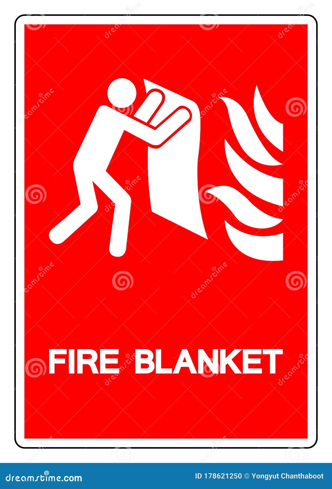 Fire Blanket Symbol Sign, Vector Illustration, Isolate on White ...