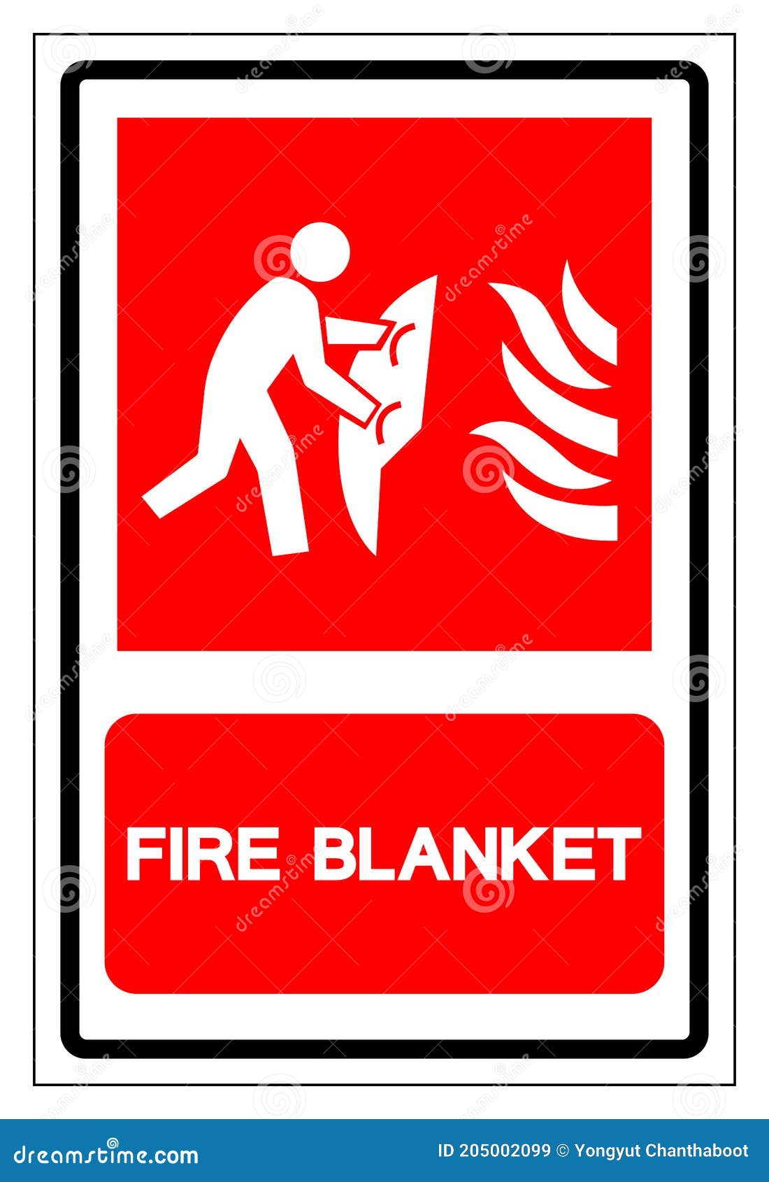 Fire Blanket Symbol Sign, Vector Illustration, Isolate on White ...