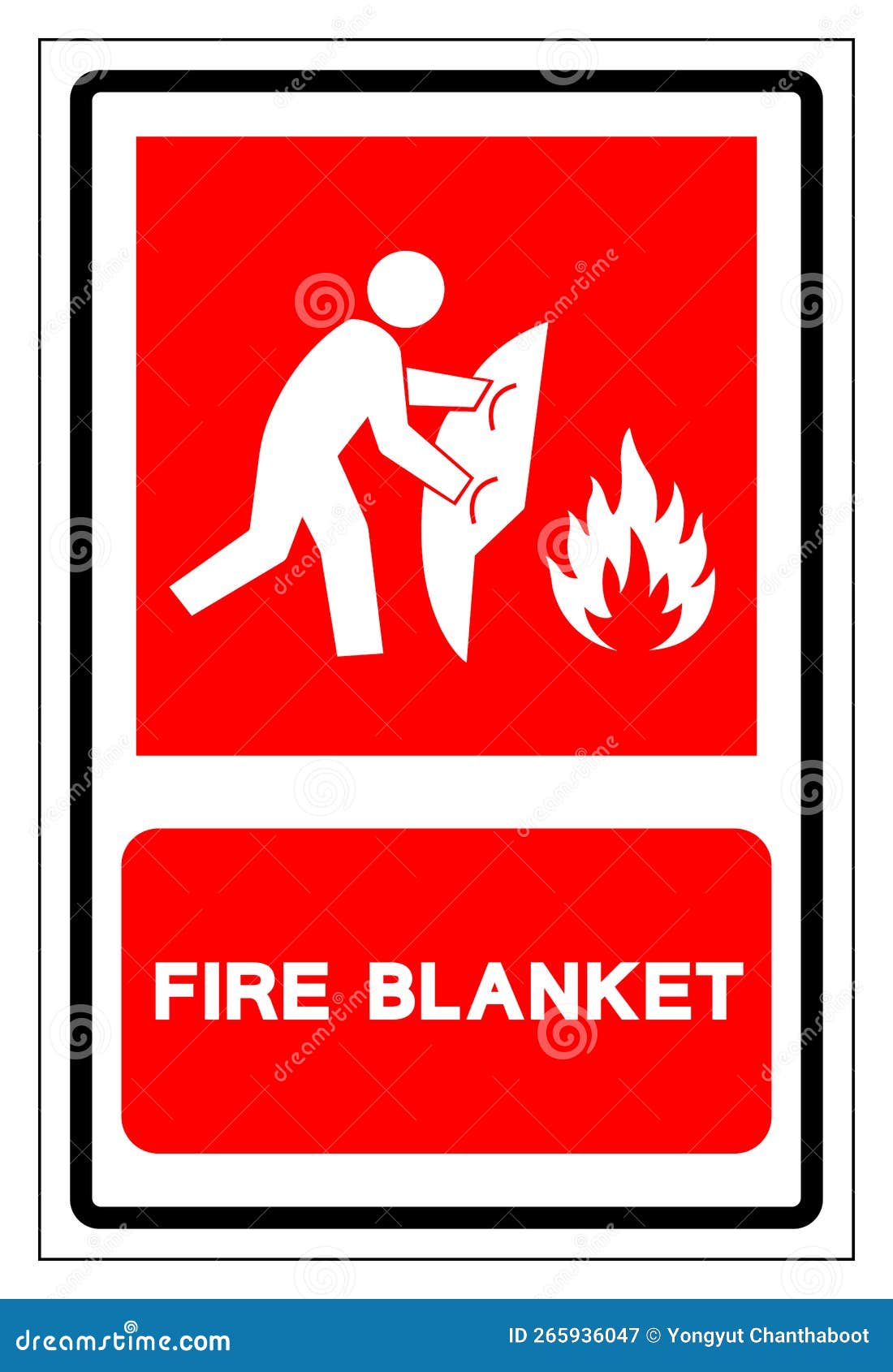 Fire Blanket Symbol Sign, Vector Illustration, Isolate on White ...