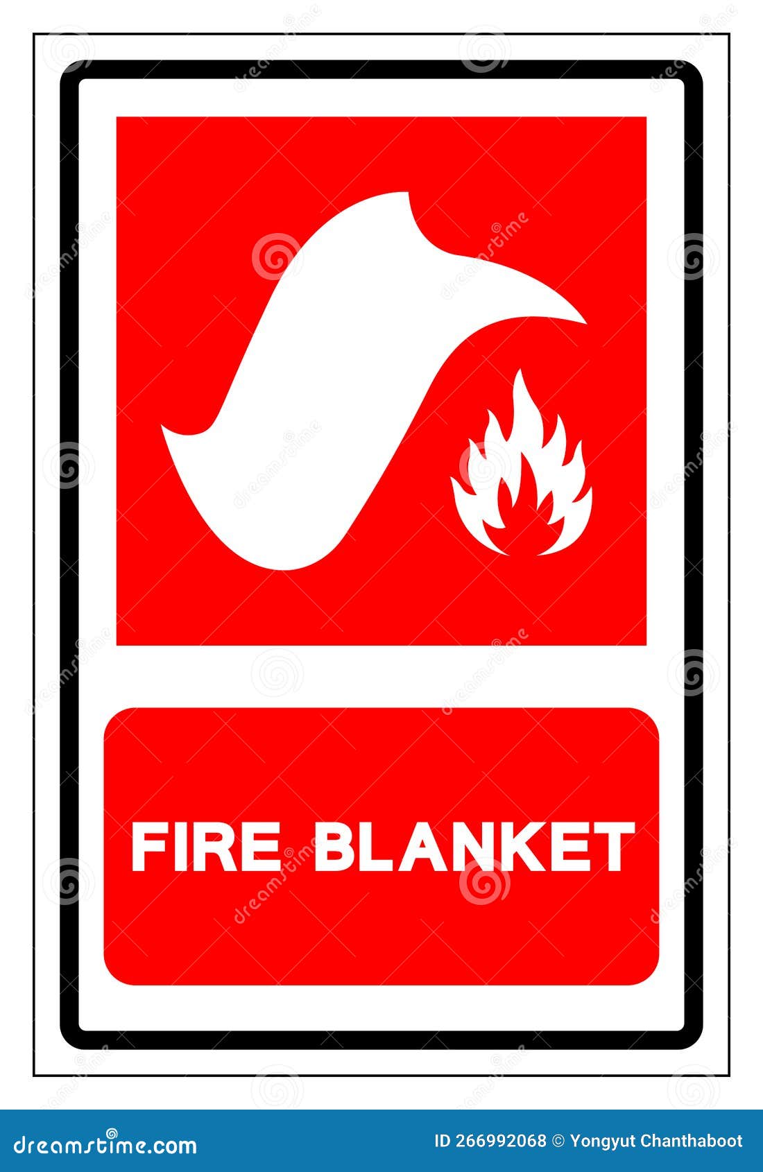 Fire Blanket Symbol Sign, Vector Illustration, Isolate on White ...