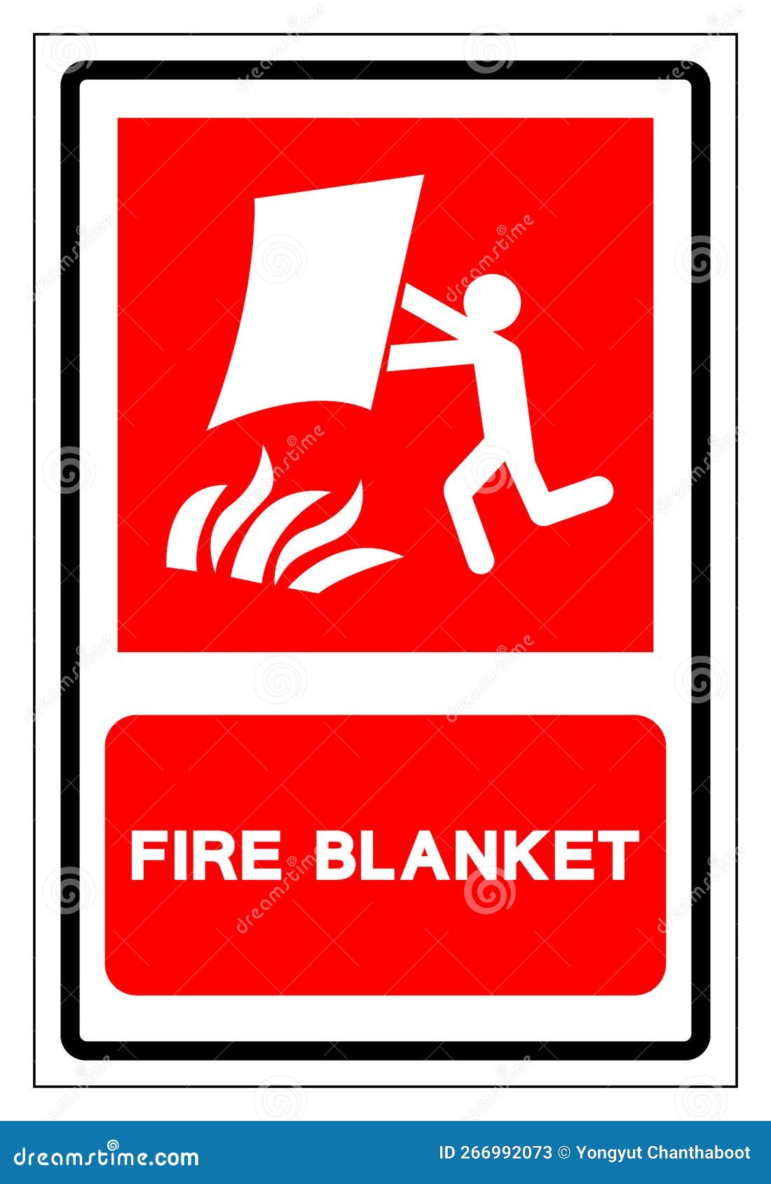 Fire Blanket Symbol Sign, Vector Illustration, Isolate on White ...