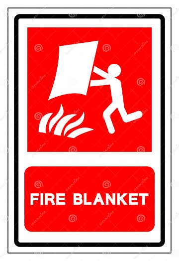Fire Blanket Symbol Sign, Vector Illustration, Isolate on White ...