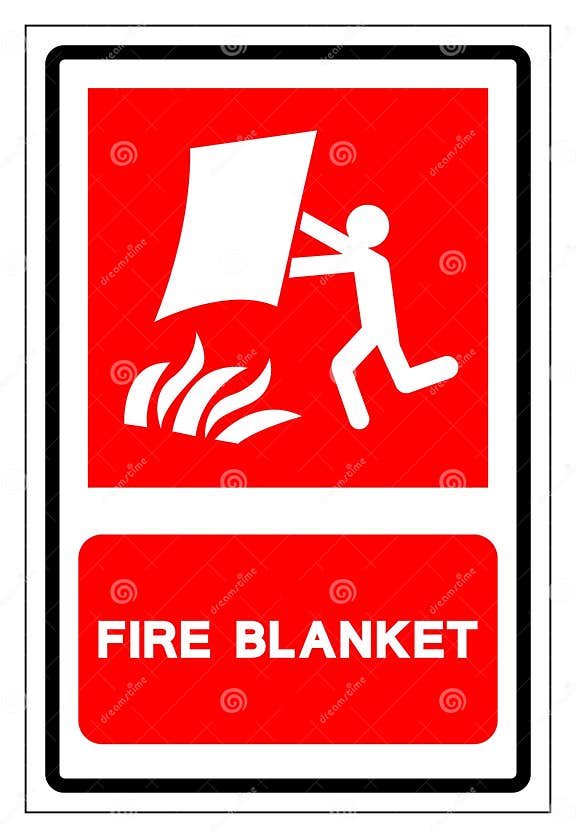 Fire Blanket Symbol Sign, Vector Illustration, Isolate on White ...
