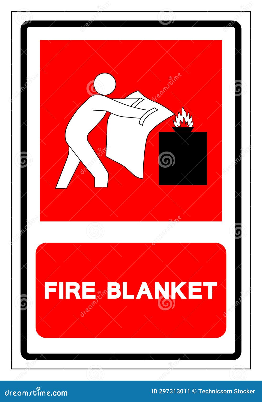 Fire Blanket Symbol Sign, Vector Illustration, Isolate on White ...